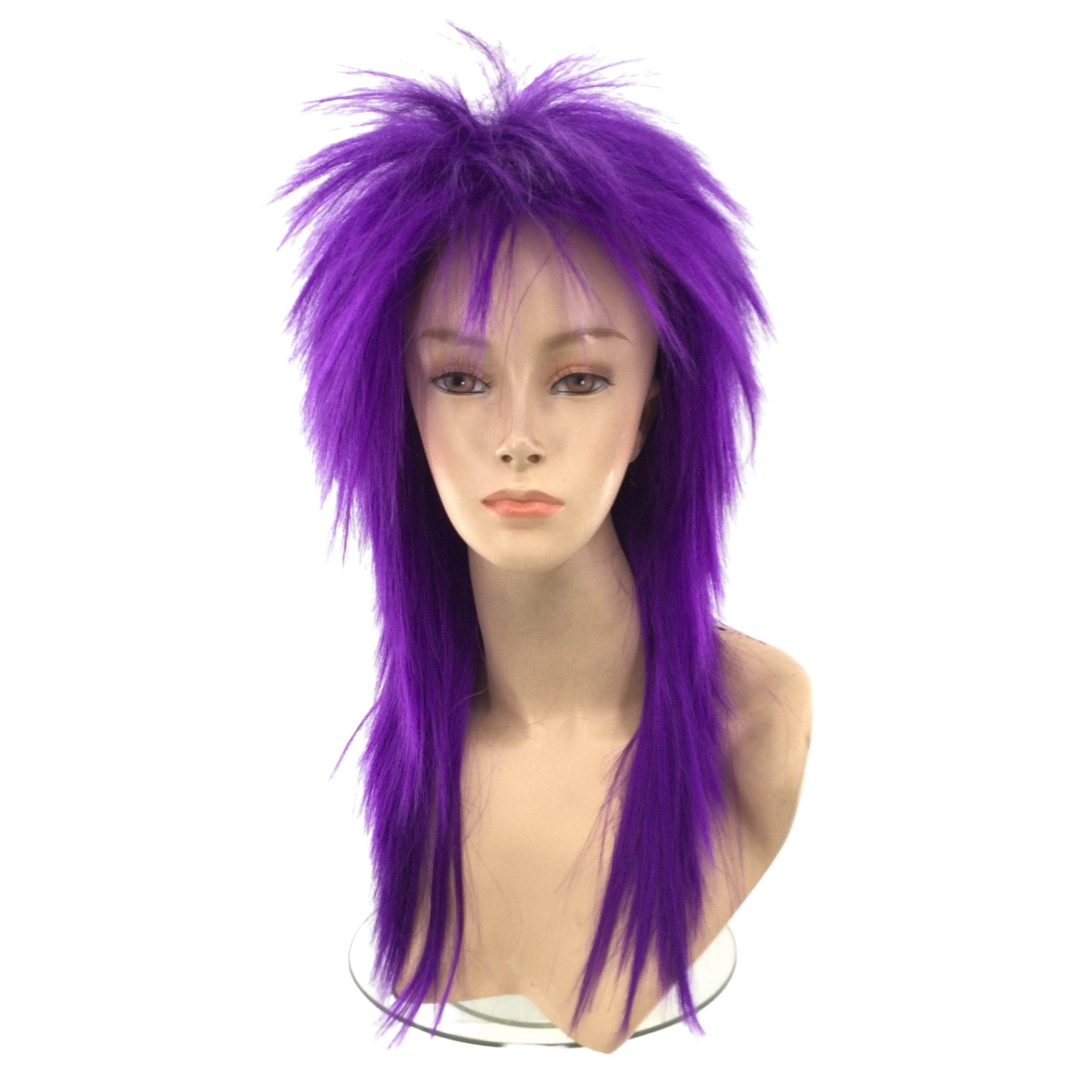 1980’s Spiky Punk Rocker Unisex Wig in Fun Party Colors – Funtasy Wigs