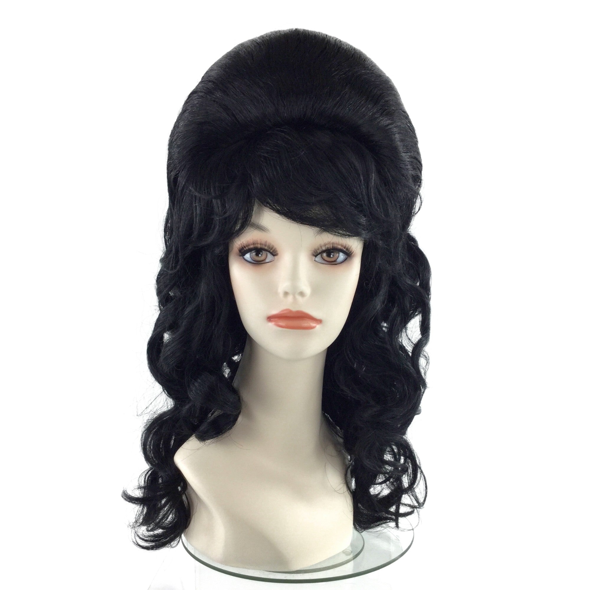 1960’s Retro Curly Beehive Theatrical Wig in Natural Colors – Funtasy Wigs